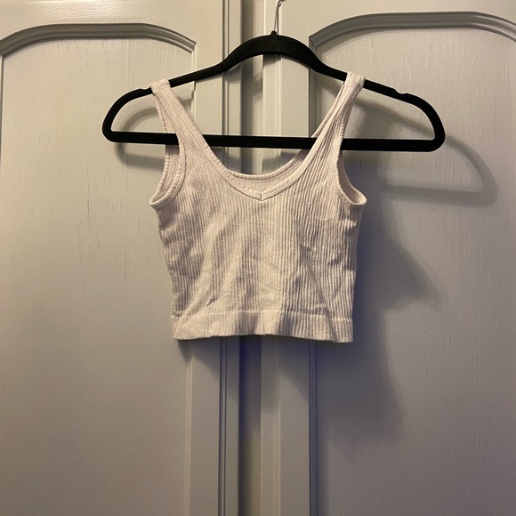 Urban Outfitters | Tops | Urban Outfitters White Ribbed Tank Top | Poshmark